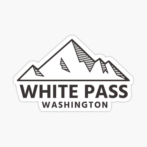 "White Pass Washington - White Pass Ski Resort WA" Sticker for Sale by ...