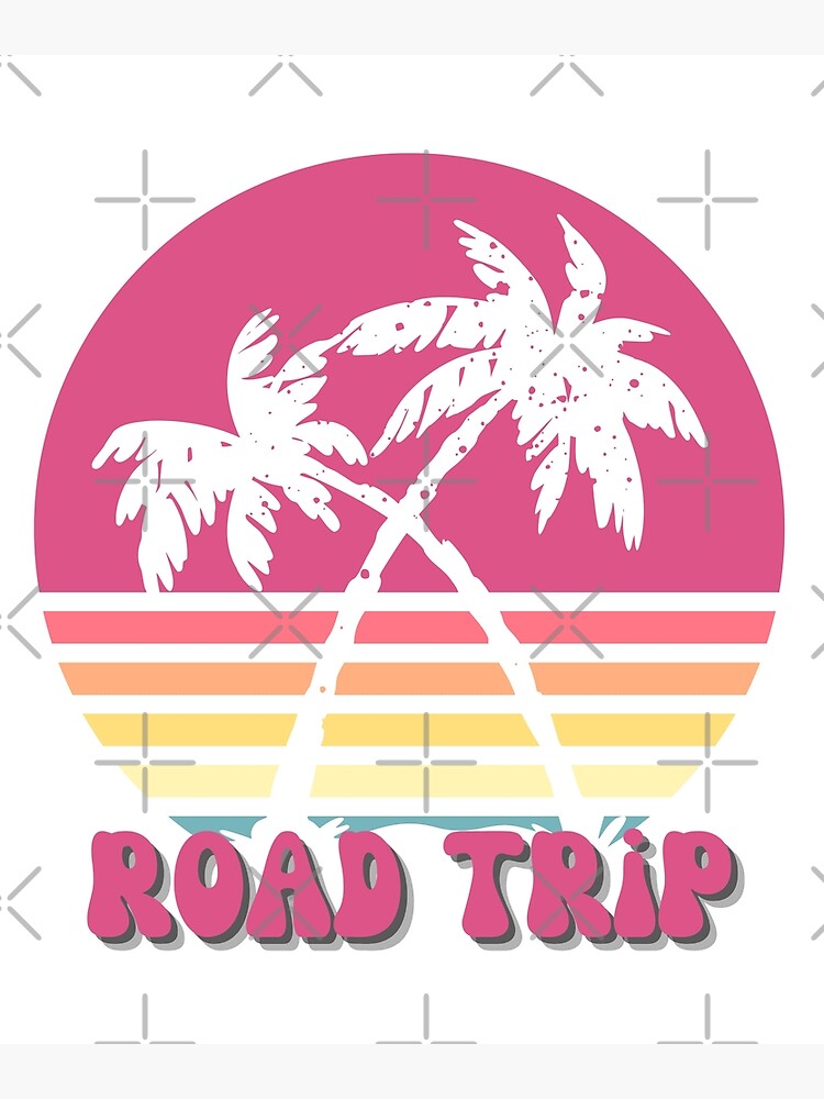 "Vintage Tropical Sunset, Road Trip, Endless Summer, Road Trip ...