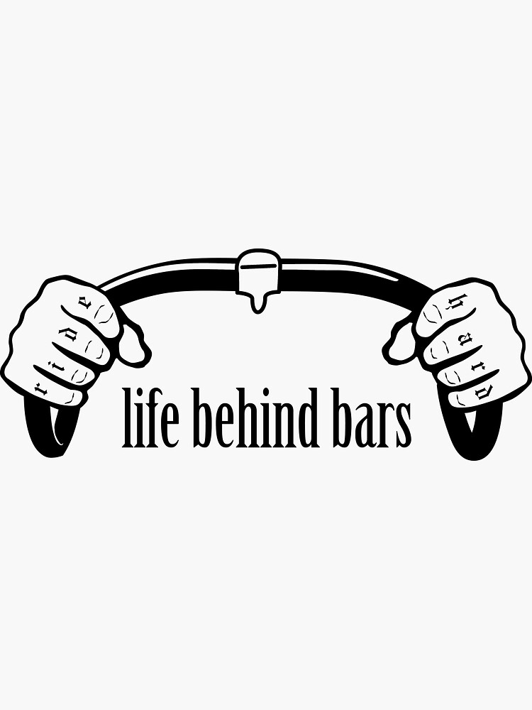"Life behind bars" Sticker for Sale by fatshirts | Redbubble