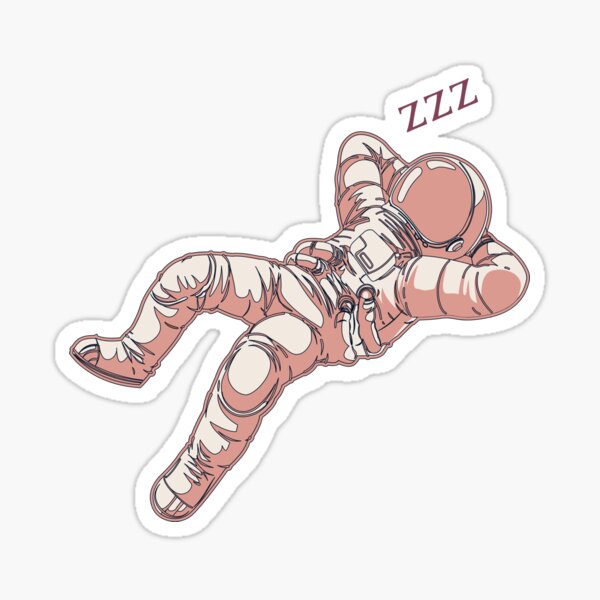"sleeping astronaut" Sticker for Sale by Mohammed-ali221 | Redbubble