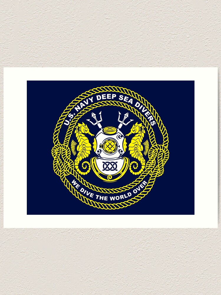 "Us Navy Deep Sea Diver Underwater S C U B A Diving Operations Unisex ...
