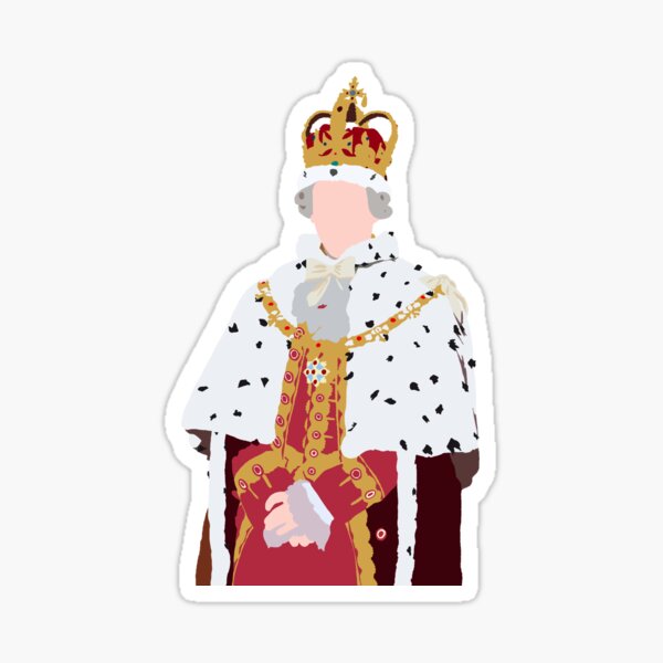 "King George III from Hamilton" Sticker for Sale by kelseycecelia ...