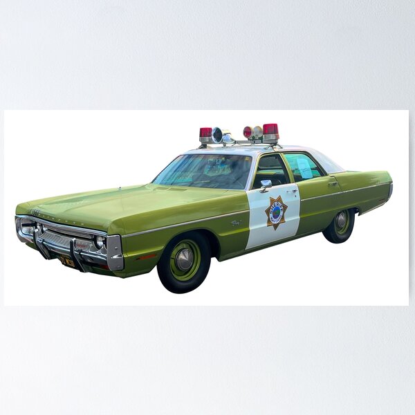 "Old Police/Sheriffs Patrol Car" Poster for Sale by designdog | Redbubble