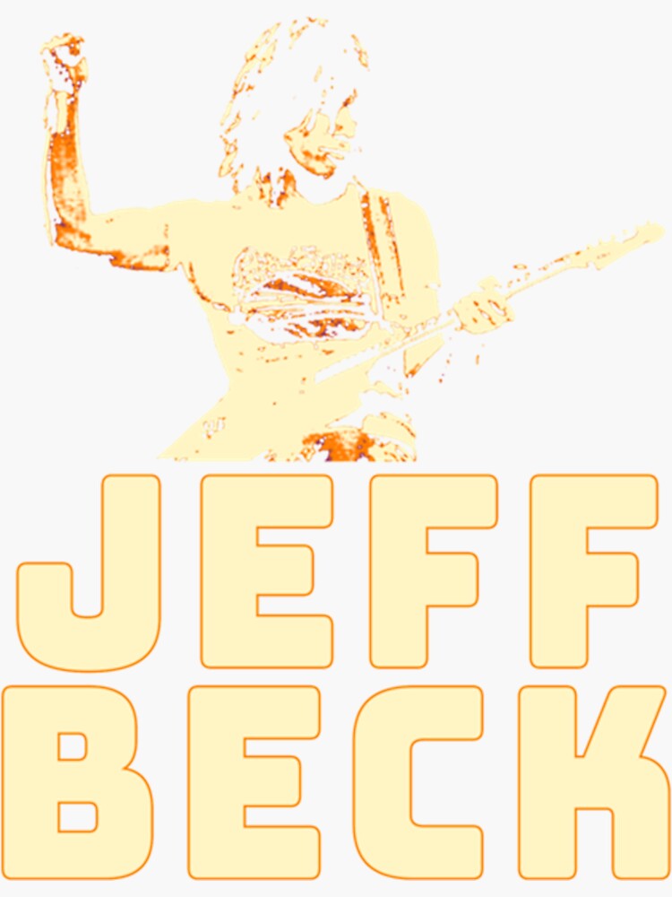 "Jeff Beck " Sticker for Sale by InyThing | Redbubble