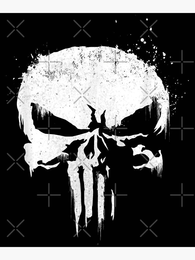 "The White Skull Logo" Poster for Sale by ChimRi | Redbubble