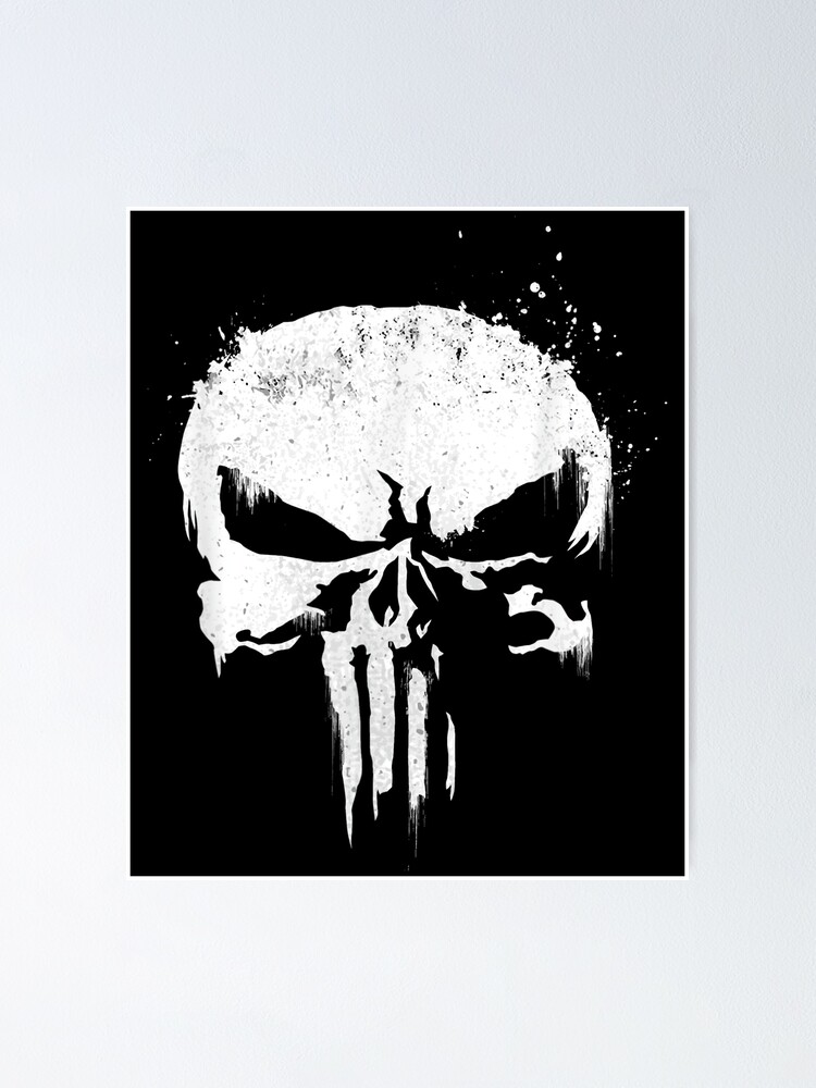 "The White Skull Logo" Poster for Sale by ChimRi | Redbubble