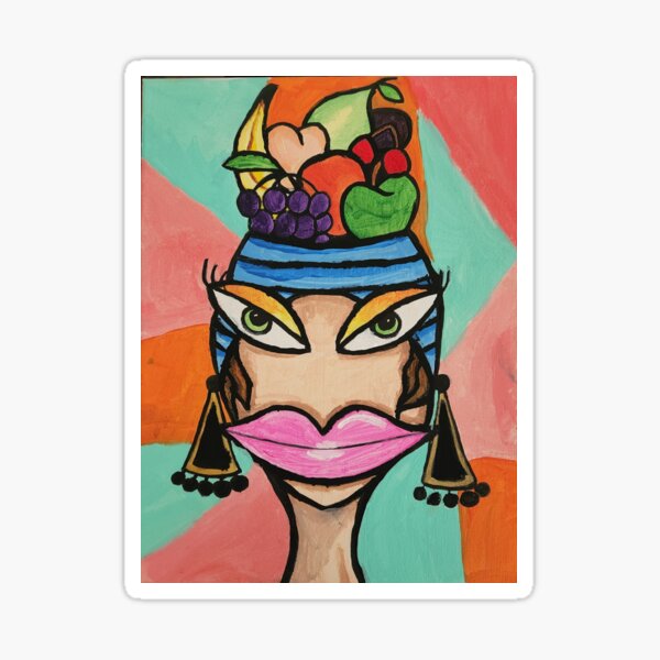 "DuckFaced #3 - Carmen" Sticker for Sale by DuckFaced | Redbubble