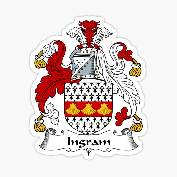 "Ingram " Sticker for Sale by HaroldHeraldry | Redbubble