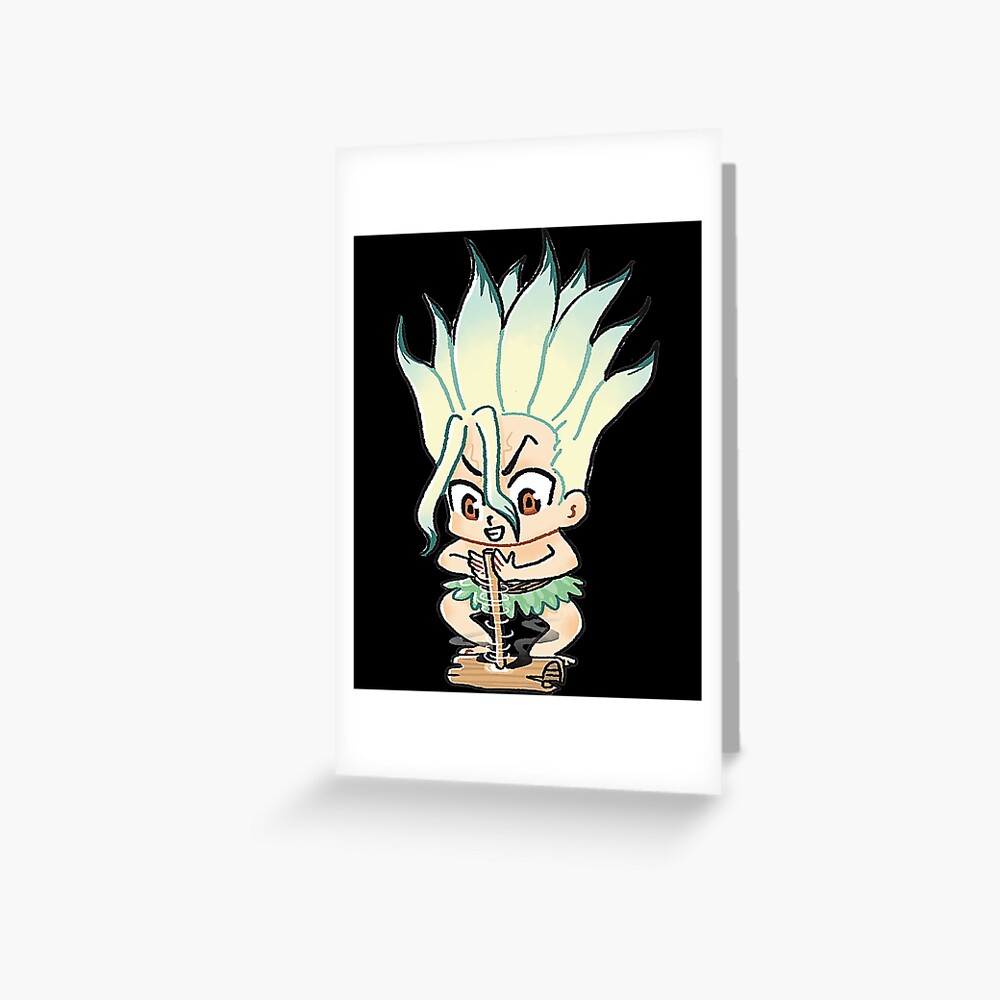 "Dr Stone Senku" Greeting Card for Sale by jesshipman | Redbubble