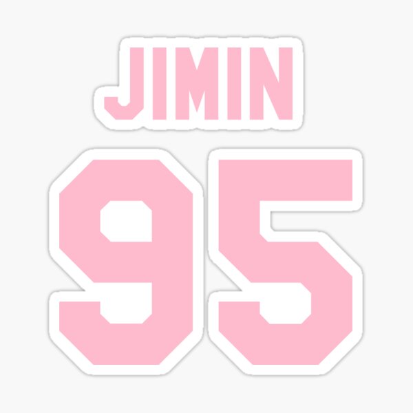 "Jimin 95 " Sticker by saucemerch | Redbubble