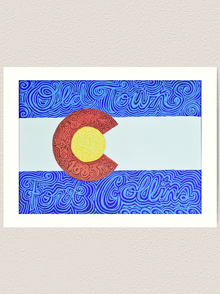 "Fort Collins, Colorado Flag" Art Print by Itsgoghtime | Redbubble