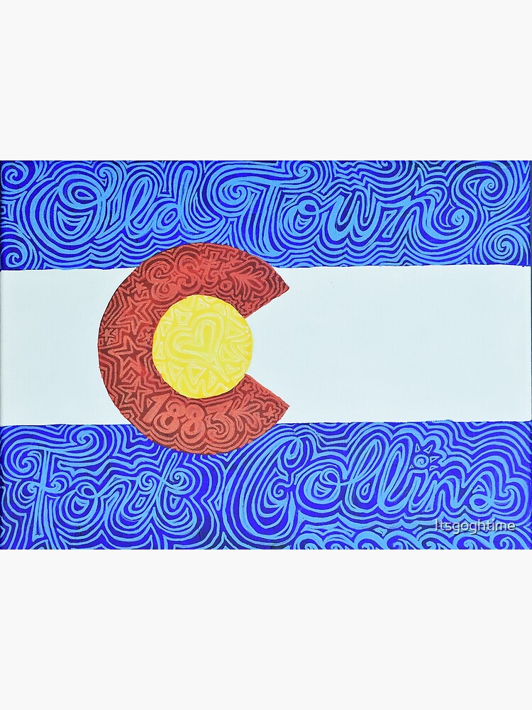 "Fort Collins, Colorado Flag" Art Print by Itsgoghtime | Redbubble