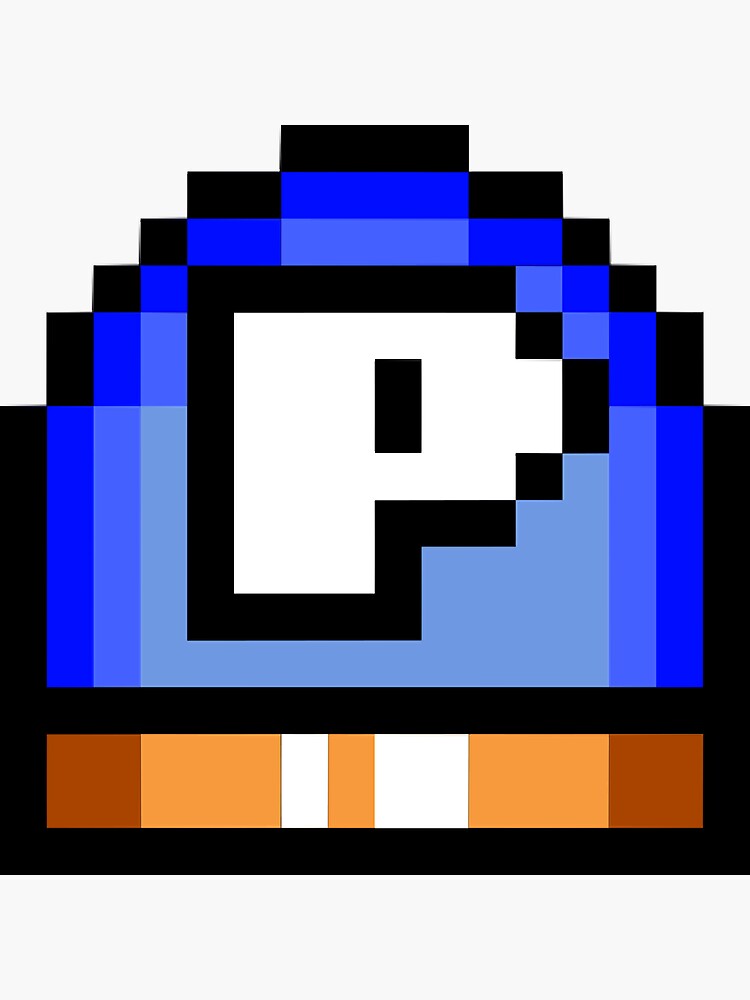 "8-Bit P-Block " Sticker for Sale by HeatherHa98238 | Redbubble