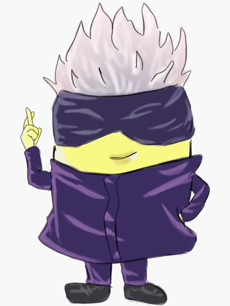 "minion gojo" Sticker for Sale by cocomumi | Redbubble