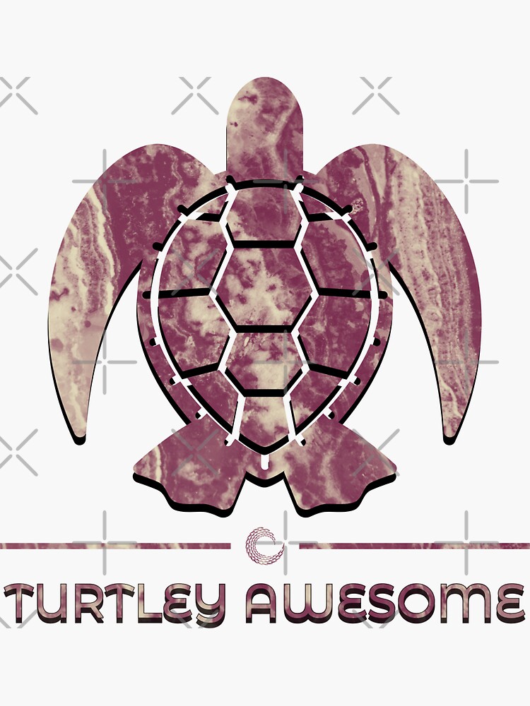 "Turtley Awesome Red" Sticker for Sale by Bfwilson | Redbubble