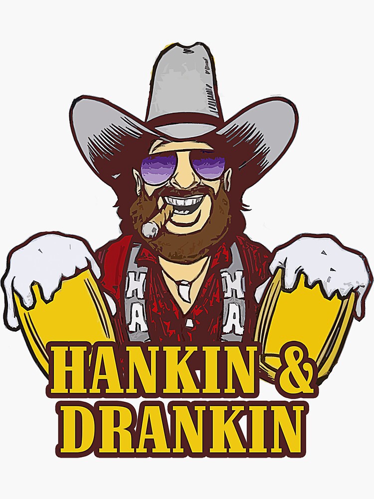"Hank Williams Hank Williamsssss" Sticker for Sale by rstiponte | Redbubble