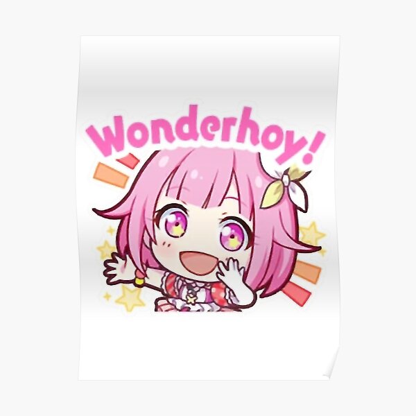 "Project Sekai Anime, Emu Otori Wonderhoy-Briefmarke" Poster von ...