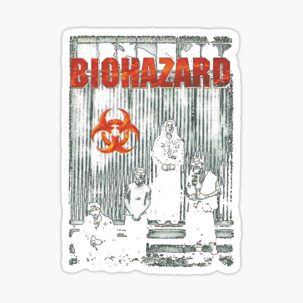 "BIOHAZARD - BAND" Sticker for Sale by garetyati | Redbubble