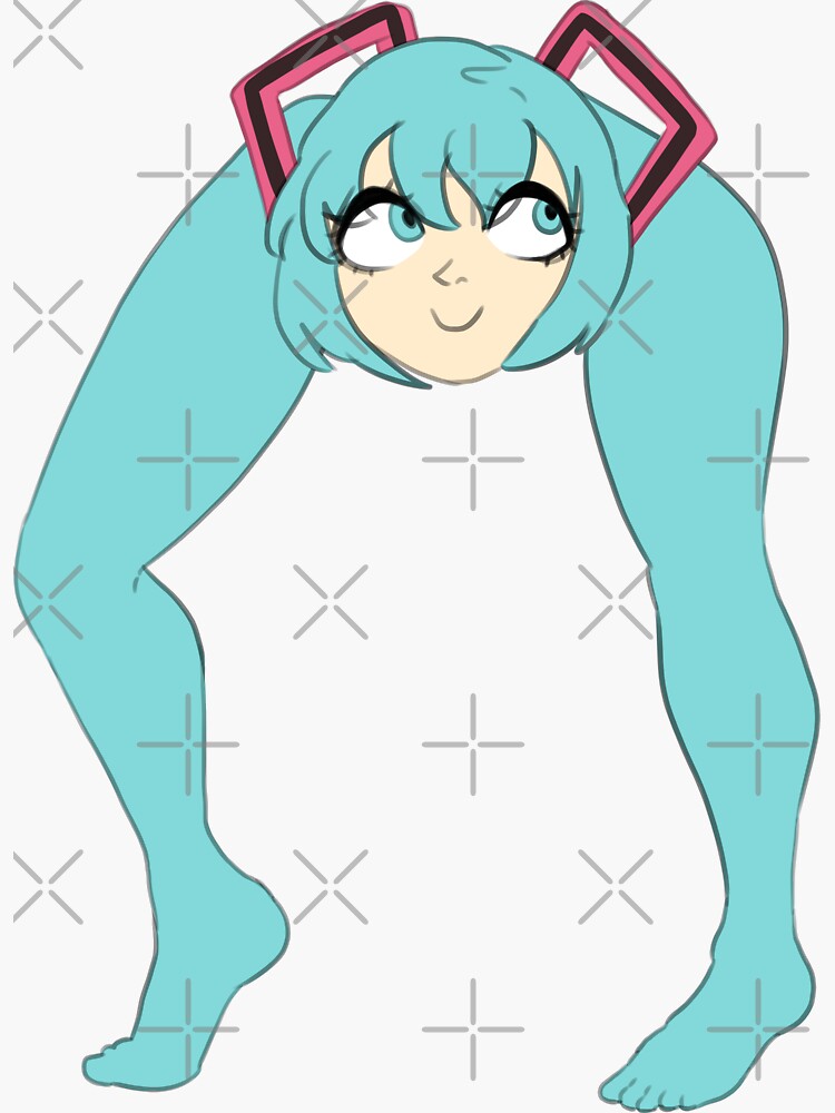 "Leg Miku" Sticker for Sale by honeylampzz | Redbubble