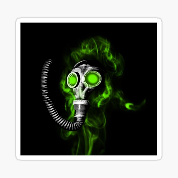 "Gas mask" Sticker by ValentinaHramov | Redbubble