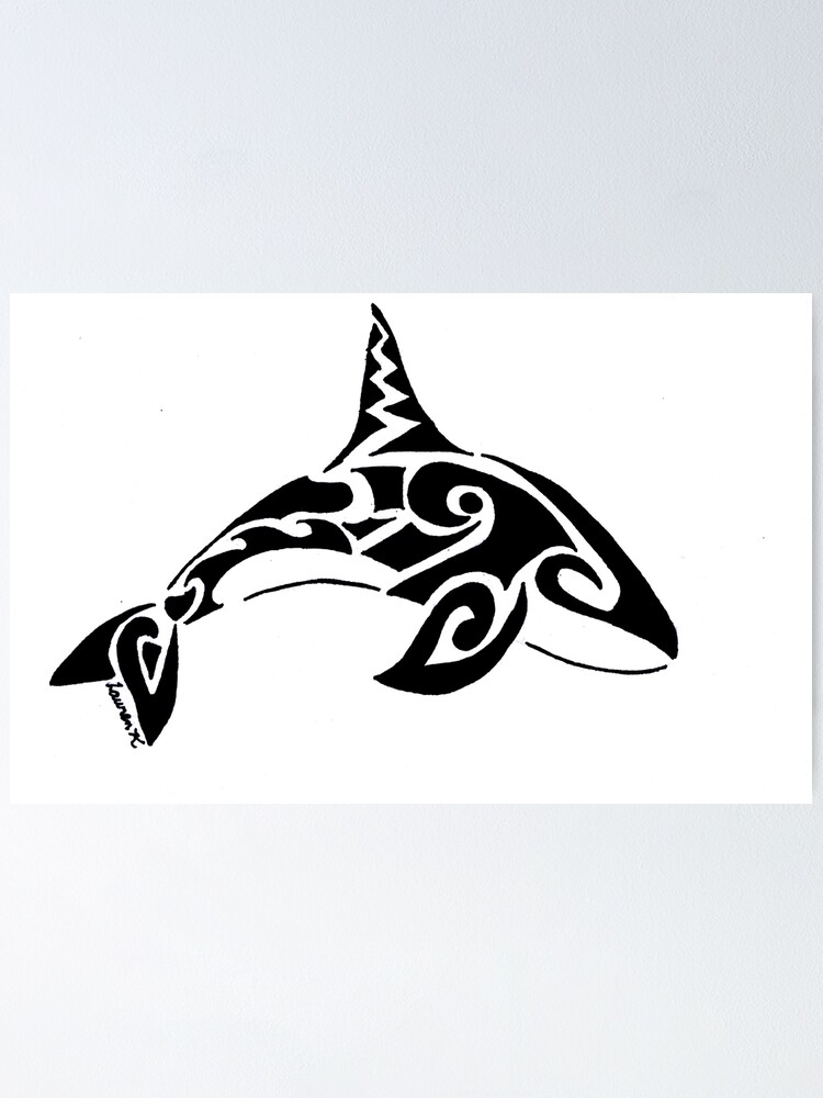 Póster «Diseño Tribal Orca Whale» de KitayamaDesigns | Redbubble