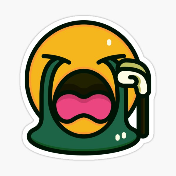 "Cry Emoji Meme" Sticker for Sale by LuckyCarrie | Redbubble