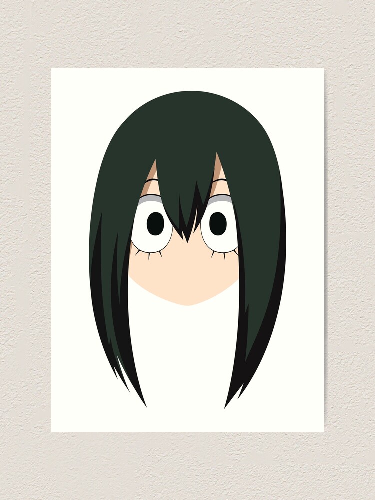 "Tsuyu Asui Boku no Hero Academia Simple Vector" Art Print by AkbarMna ...