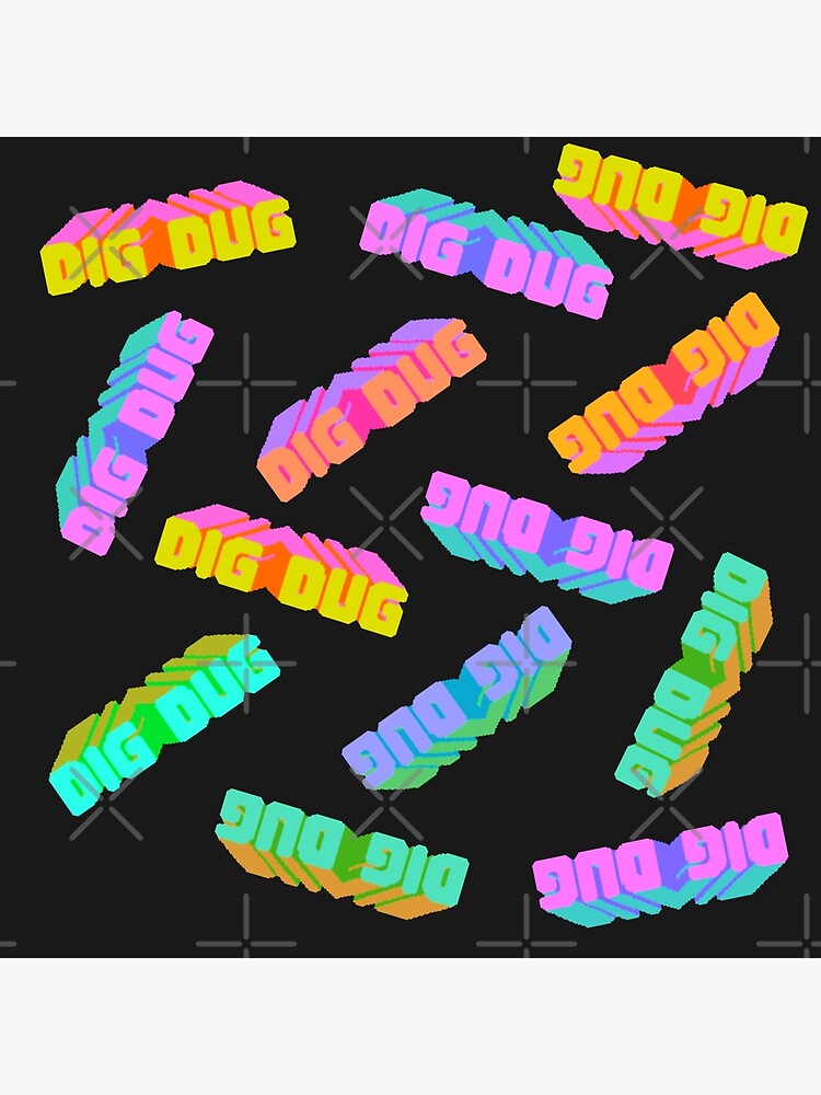 "Dig Dug Arcade Game | Stranger Things Inspired | " Art Print for Sale ...