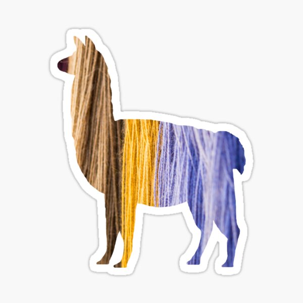 "Woolly Llama - Peru" Sticker for Sale by yf-photography | Redbubble