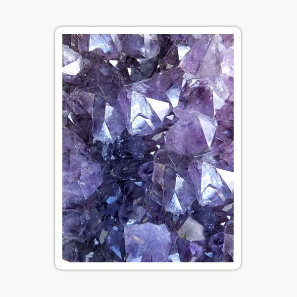 "Amethyst Crystal Cluster" Sticker for Sale by SexyEyes69 | Redbubble