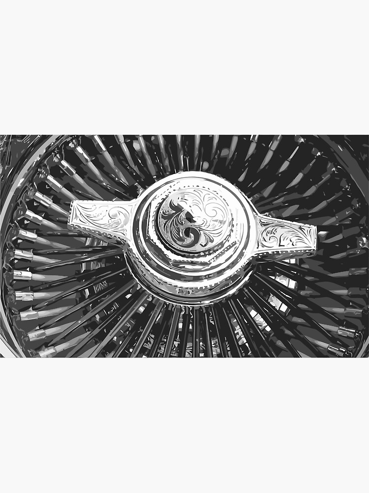 "Lowrider Wire Wheel Engraved Knockoff 100 Spoke Wheel" Sticker for ...