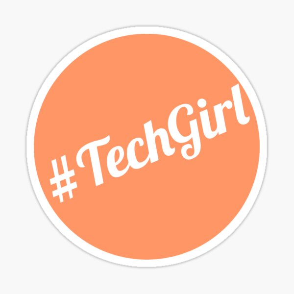 "Cute Tech Girl" Sticker for Sale by Ccompiti | Redbubble