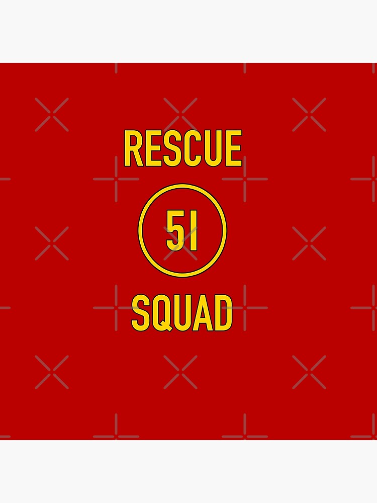 "Emergency Rescue Squad 51" Poster for Sale by PixelBuilder | Redbubble