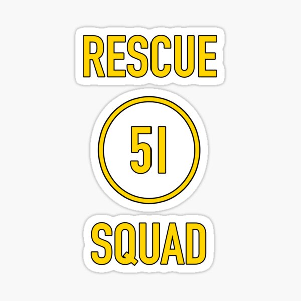 "Emergency Rescue Squad 51" Sticker for Sale by PixelBuilder | Redbubble