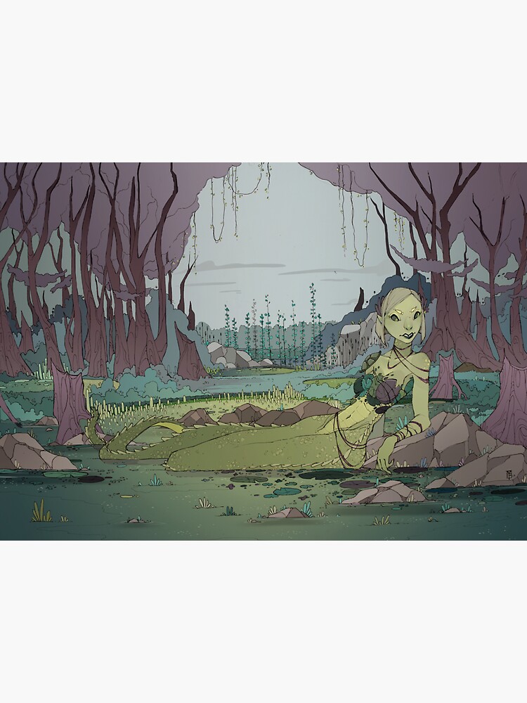 "Gator Mermaid" Sticker for Sale by Mali-Art | Redbubble