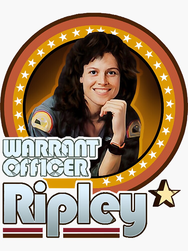 "Warrant Officer Ripley " Sticker for Sale by DavidWagn54854 | Redbubble