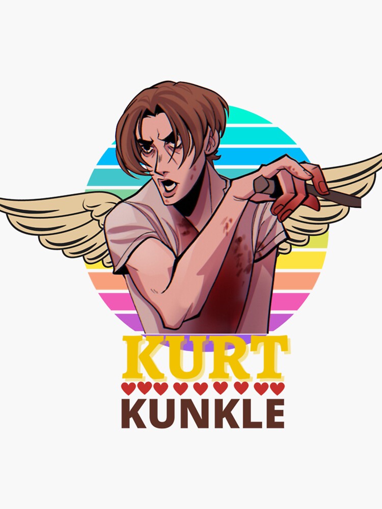 "kurt kunkle " Sticker for Sale by WadeEllisArt | Redbubble