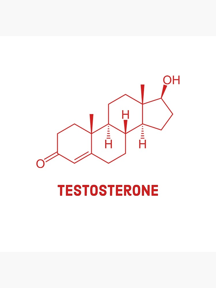 "Chemical Structure of Testosterone Design" Poster for Sale by ...