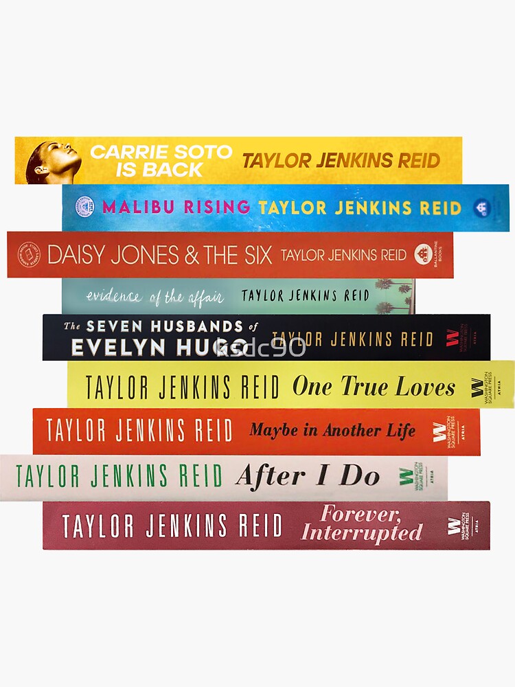 "TJR books stack" Sticker for Sale by kyreeeeeeen | Redbubble