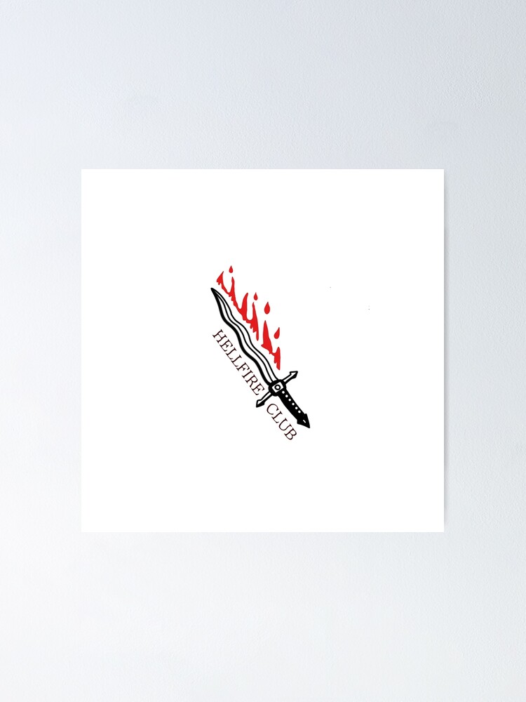 "Hellfire Club Sword" Poster for Sale by TheArtAngels | Redbubble