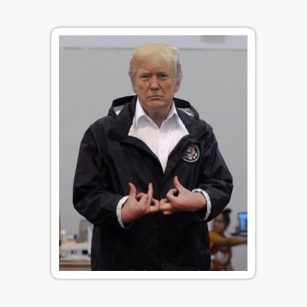 "Donald Trump Suwoo Gang sign Classic " Sticker for Sale by ...