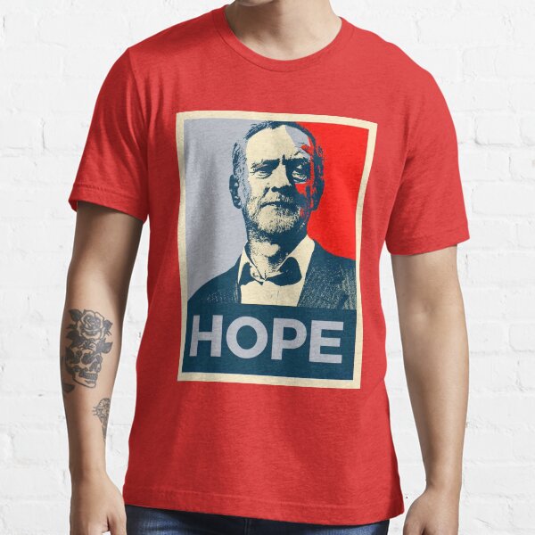 "Corbyn Hope" T-shirt for Sale by saucemerch | Redbubble | jeremy ...