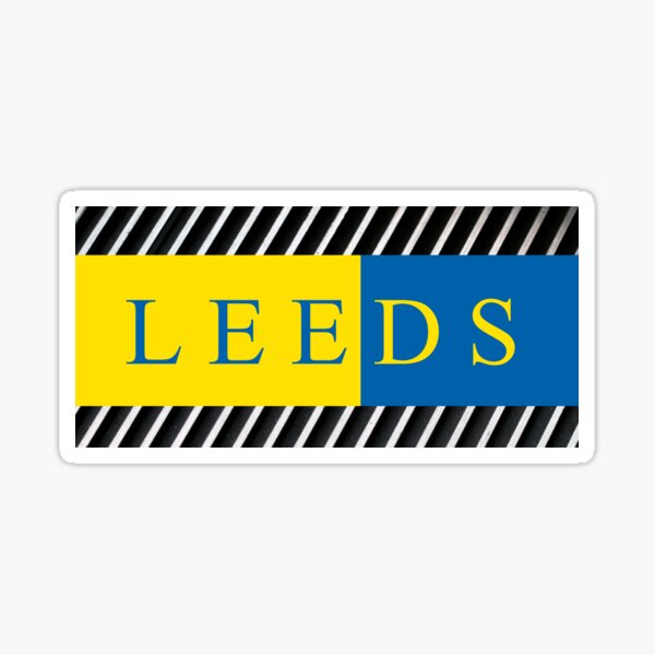 "LEEDS UNITED Classic" Sticker for Sale by LDART9 | Redbubble
