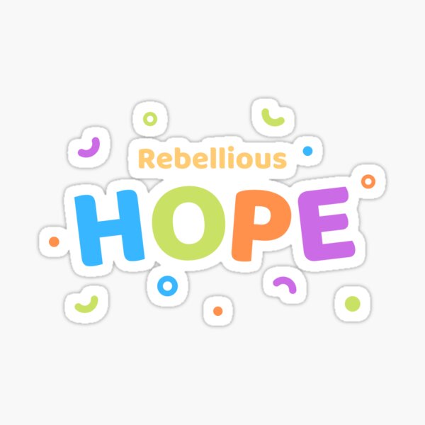 "Rebellious Hope" Sticker for Sale by radouane19 | Redbubble