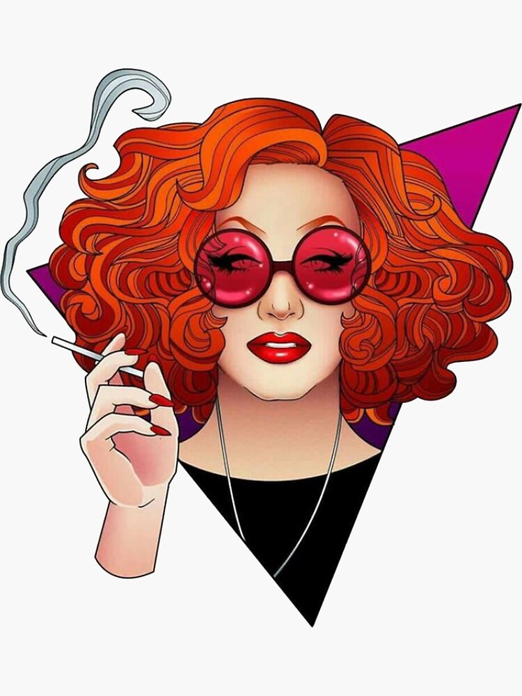 "Jinkx monsoon art cute" Sticker for Sale by CrystalWinkle | Redbubble