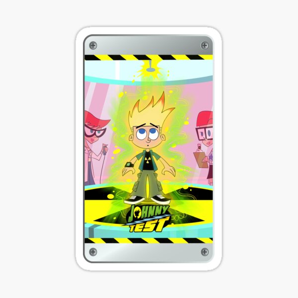 "Test Subject: Johnny on Metal" Sticker for Sale by epinkb | Redbubble