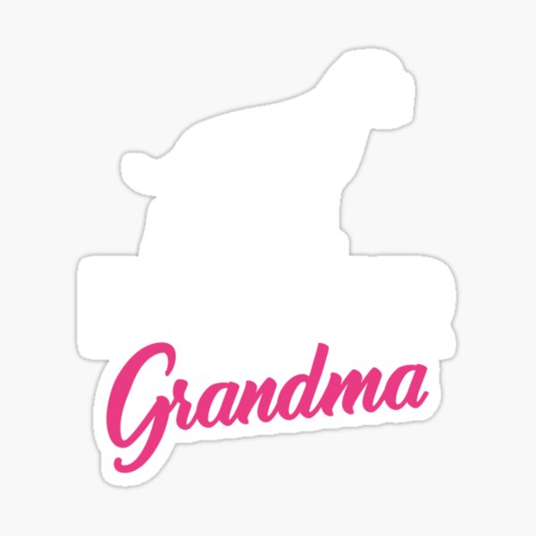 "Boxer Grandma Pullover" Sticker for Sale by ChipBui | Redbubble