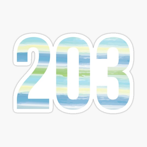 "203" Sticker by caro111111 | Redbubble