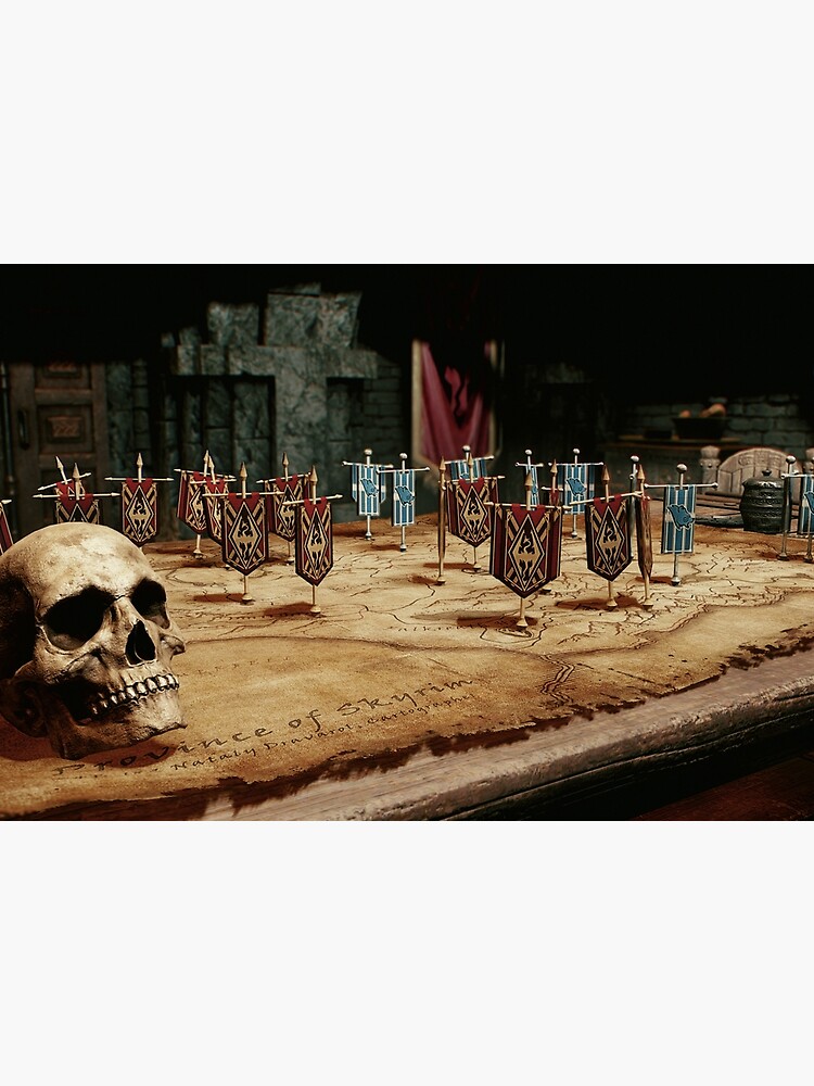 "Civil War Map for the Province of Skyrim" Poster for Sale by ...