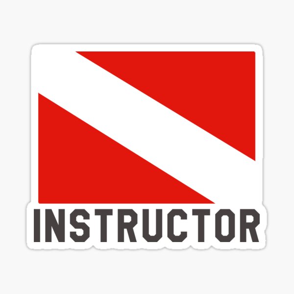"Scuba Diving Instructor" Sticker for Sale by banwa | Redbubble